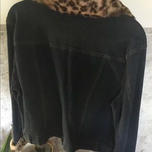 berek | Jackets & Coats | Vintage Leopard Hand Beaded Jean Jacket With ...